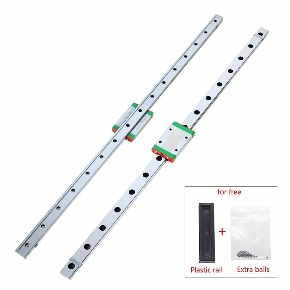 Высокоточная линейная направляющая MGN9H, 200мм 1 шт, блок MGN9H 440C SUS нержавеющая сталь 1 шт.