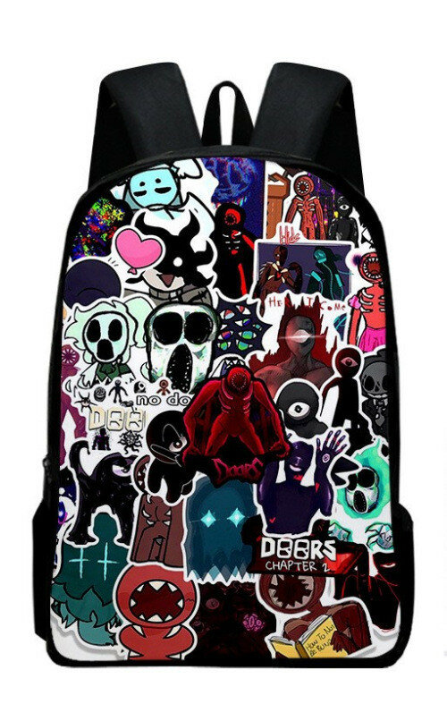 Roblox doors рюкзак детский двойной с нонглутеновым полиэстером для школьных дней