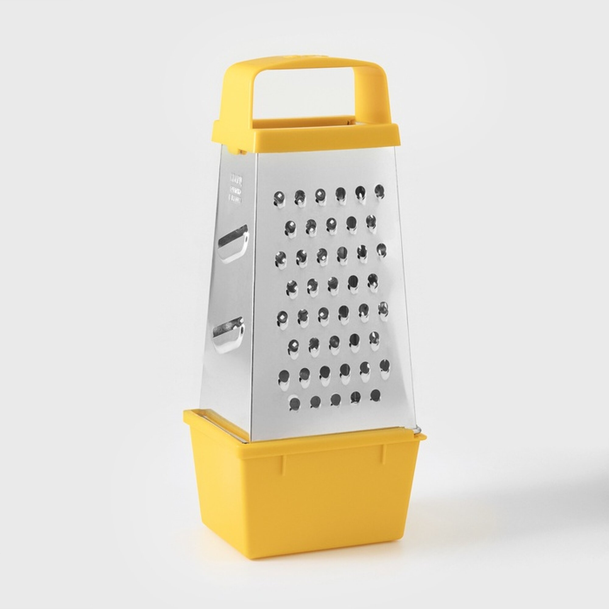 Тёрка Доляна «Универсал», 4 грани, контейнер 450 мл, 27×12×0,9 см, цвет микс