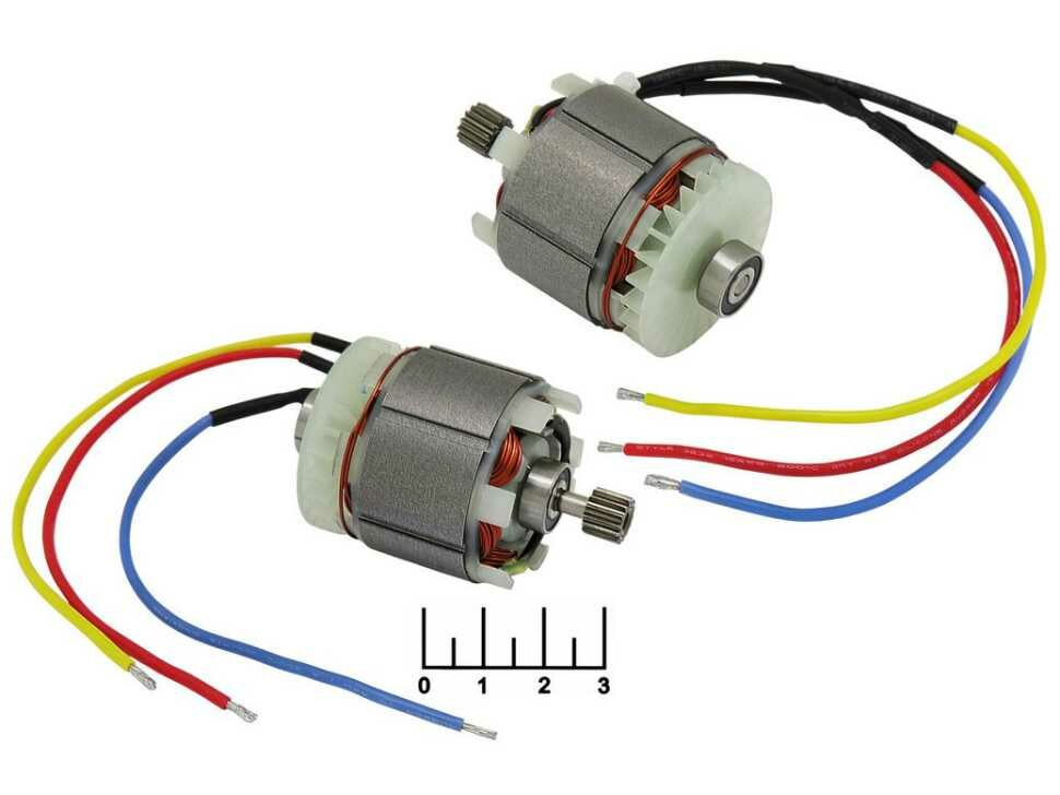 Двигатель бесщеточный 12-21V для шуруповерта с шестерней (14 зубьев) (010191H1)