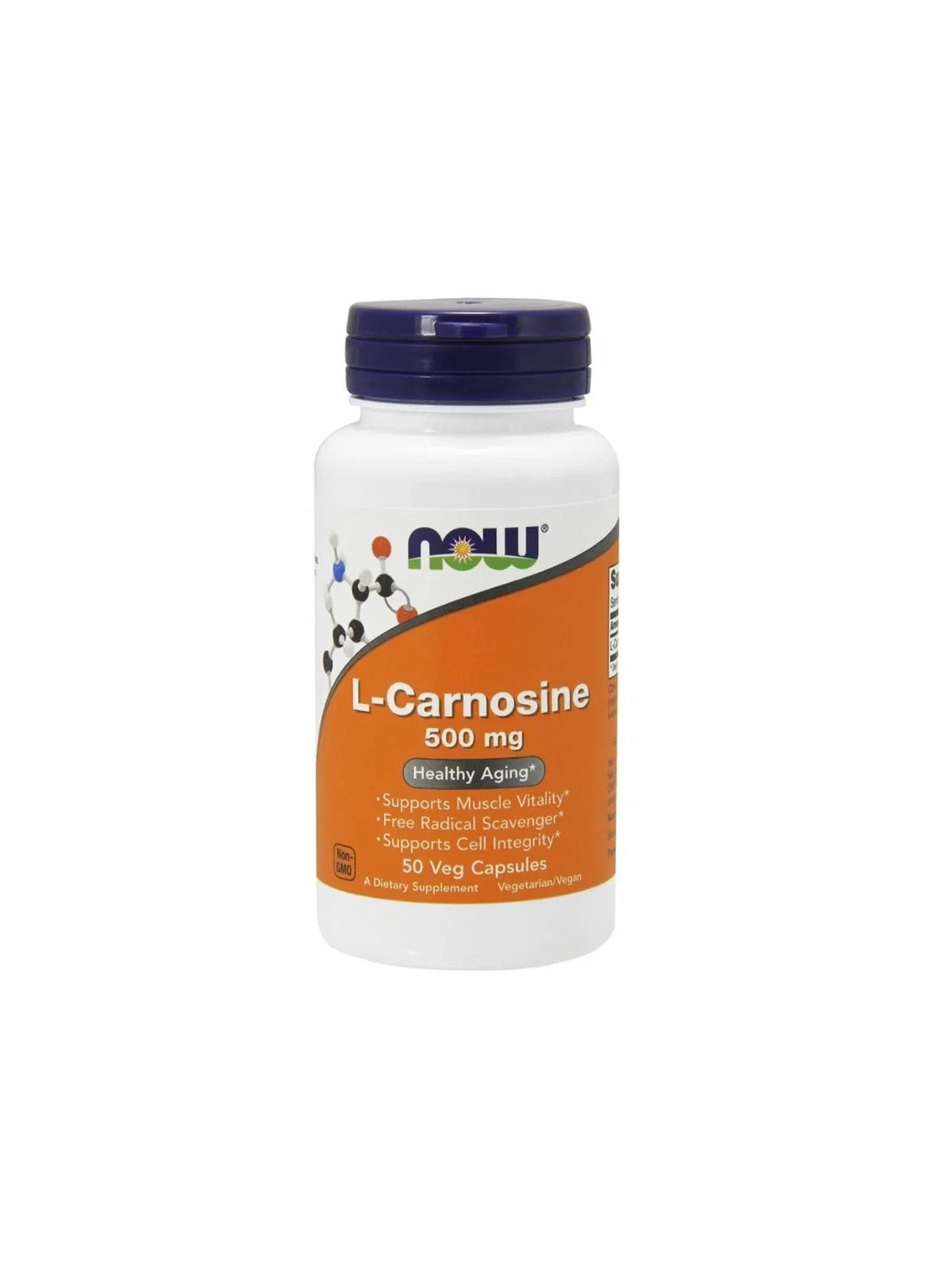 НАУ Фудс L-карнозин Now Foods L-Carnosine 500 mg 50 veg capsules