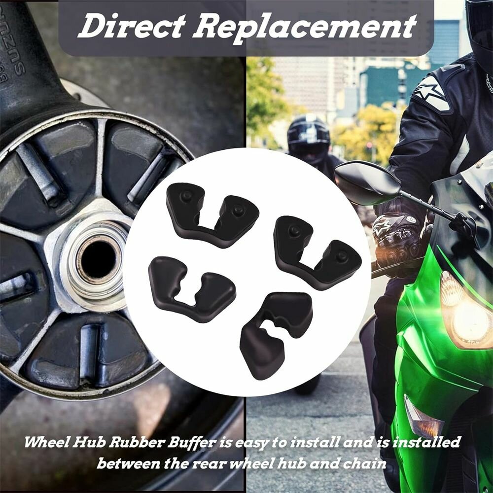 4шт Амортизатор Ступицы Заднего Колеса Резиновый Буфер Для Kawasaki Ninja ZX14 ZX14R 2006-2011