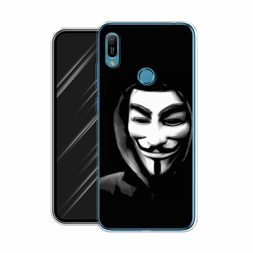 Чехол на Honor 8A/8A Pro/Huawei Y6s/Y6 2019 / Хонор 8А с принтом "Анонимус" — фото 1