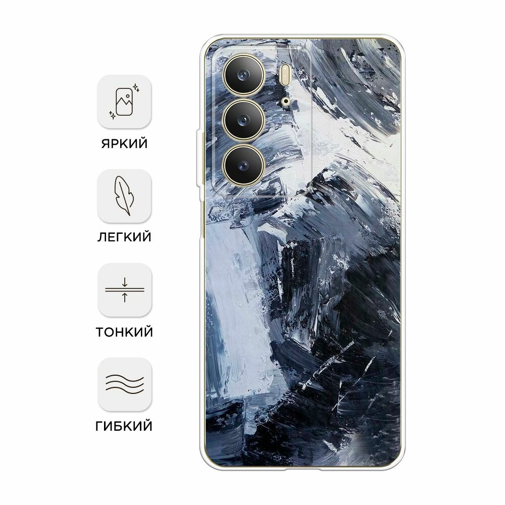 Чехол на Realme C75 4G / Реалми C75 4G с принтом "Абстракция живопись" — фото 1