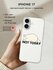 Чехол на Apple iPhone 17 / Айфон 17 с принтом "Cat not today", прозрачный