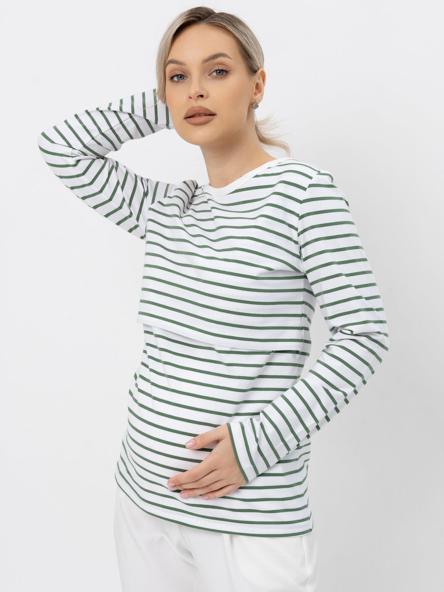 Лонгслив для кормящих мам