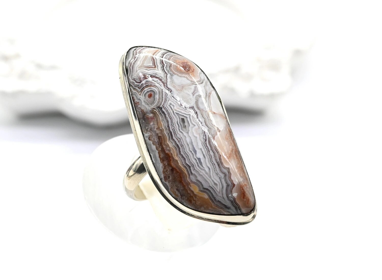 Кольцо, агат