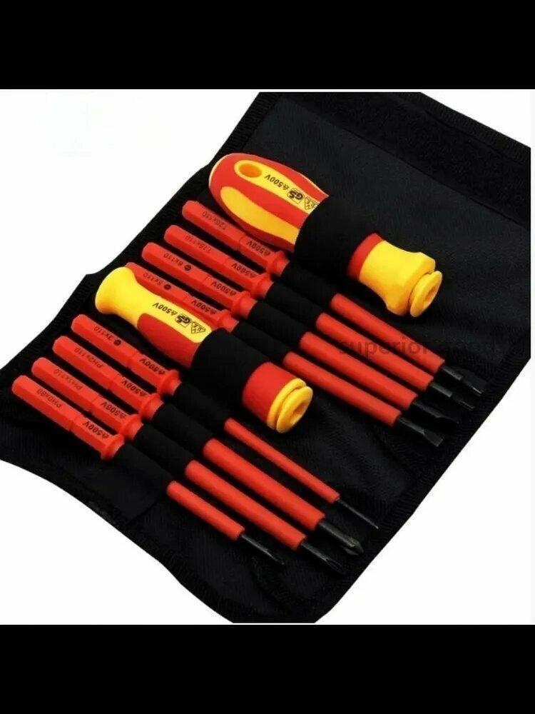 Набор изолированных отверток, 10 шт.