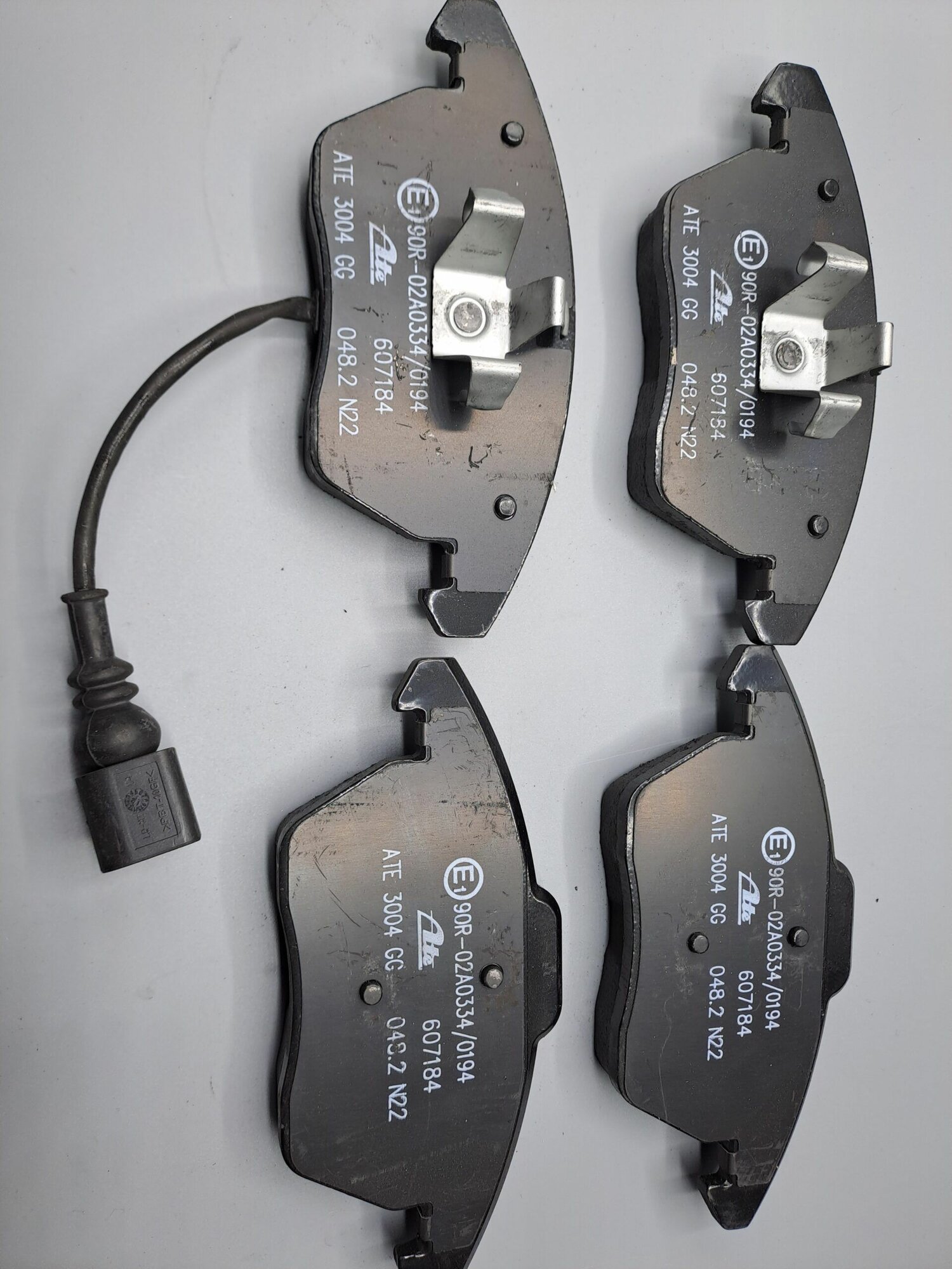 Колодки тормозные передние, Ауди A3, Шкода Октавия Йети Фабия, Фольксваген Гольф Пассат Джетта, ATE 13.0460-7184.2