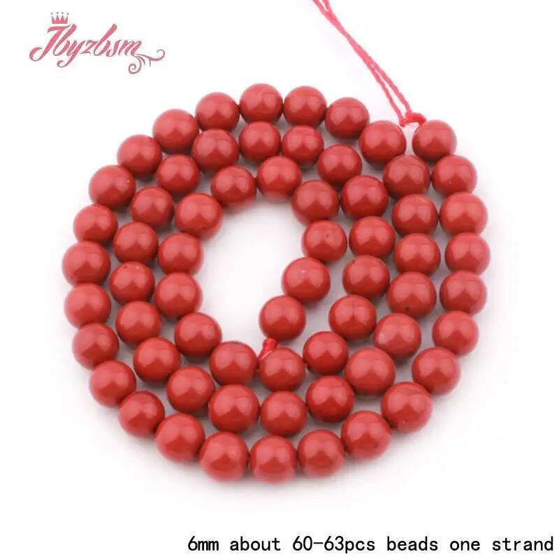Бусины из яшмы jbyzbsm, круглые, 6/8/10 мм Бордовый, 6mm Smooth beads