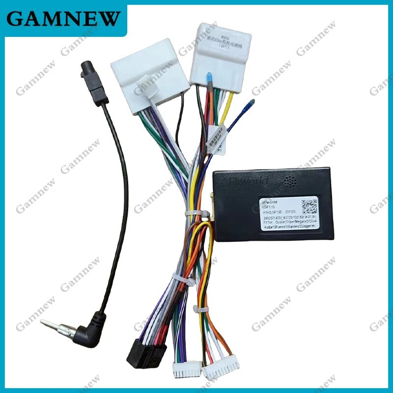 Автомобильный 16-контактный адаптер жгута проводов Canbus Box декодер Koleos Android радиокабель питания для Renault Megane 4 Clio 4 LNF1.10