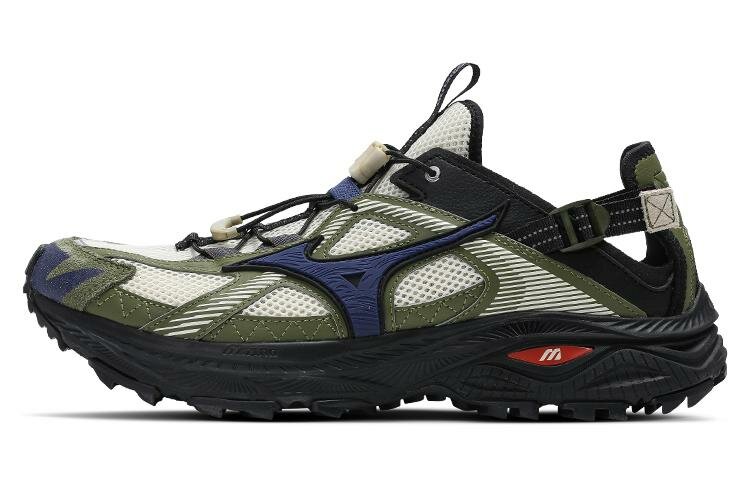 Кроссовки унисекс Mizuno Racer Trail Se оливковые, 43 EU