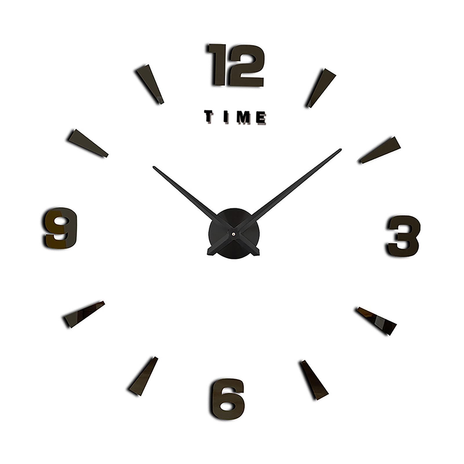 Настенные часы своими руками, безрамные, с 3D-зеркалом, большие, бесшумные, наклейки для украшения гостиной и дома.