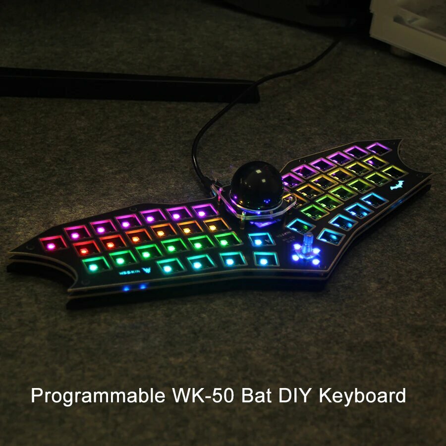 Клавиатура Механическая программируемая с RGB-подсветкой, 50 клавиш