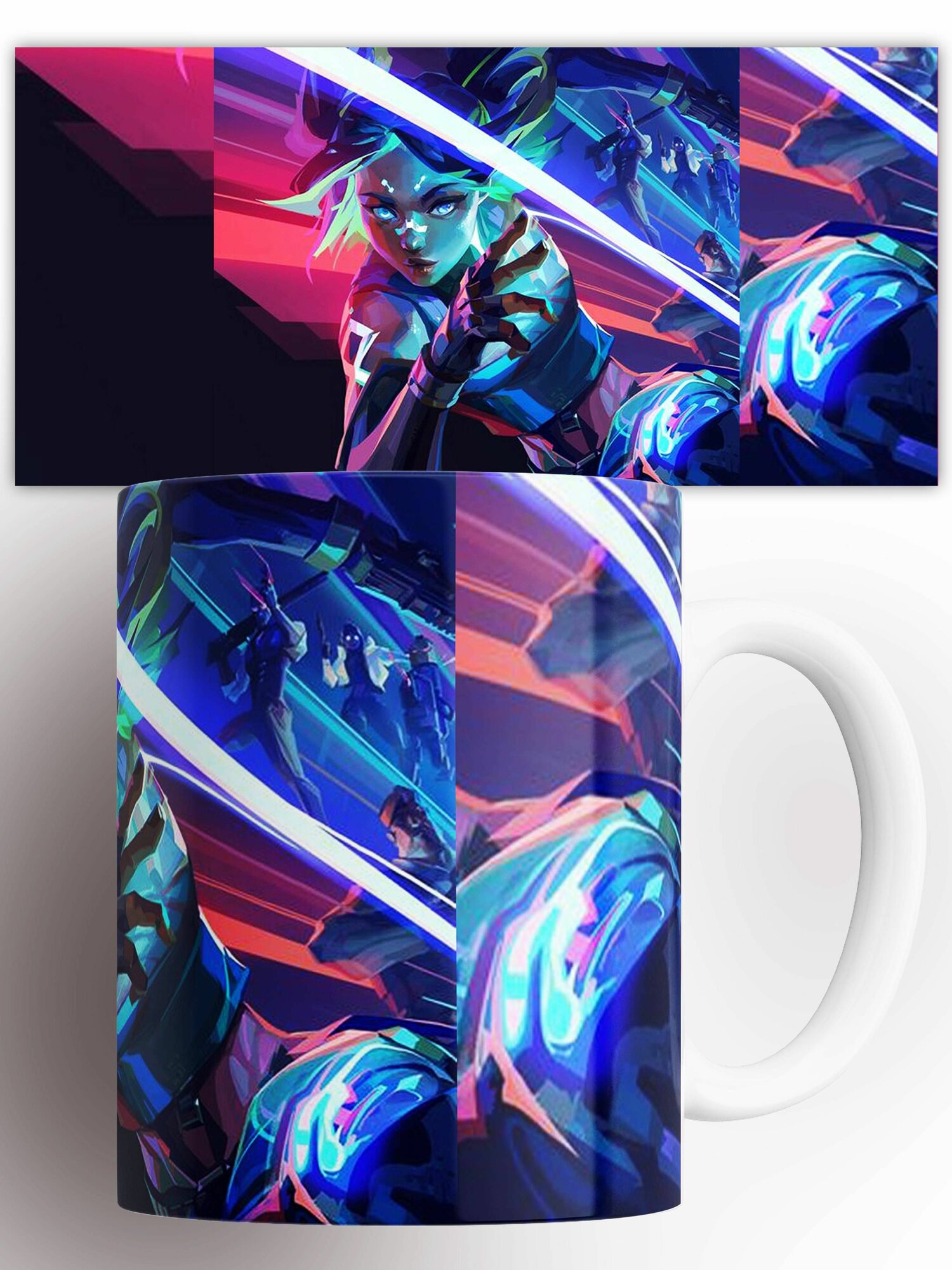 Кружка игра Valorant Неон Neon 330 мл