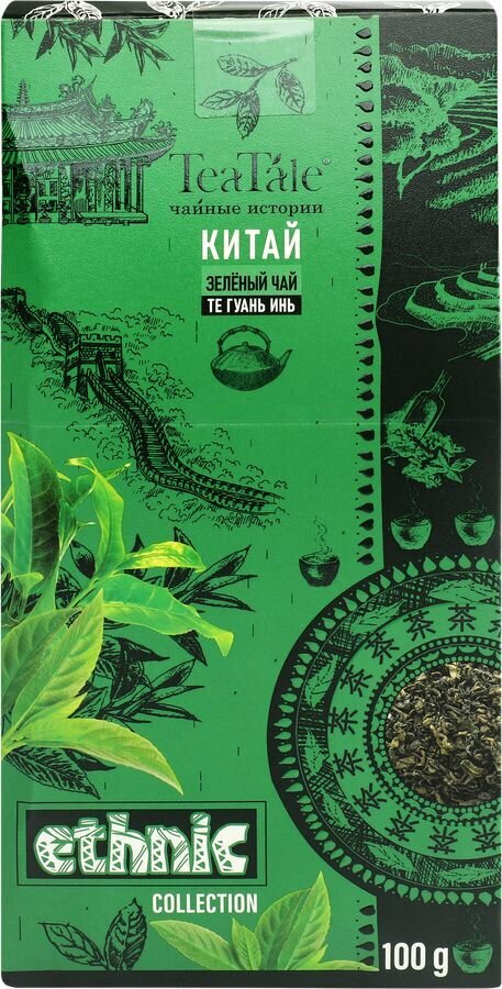 Чай зеленый TEATALE TeaTale китайский, листовой, 100г