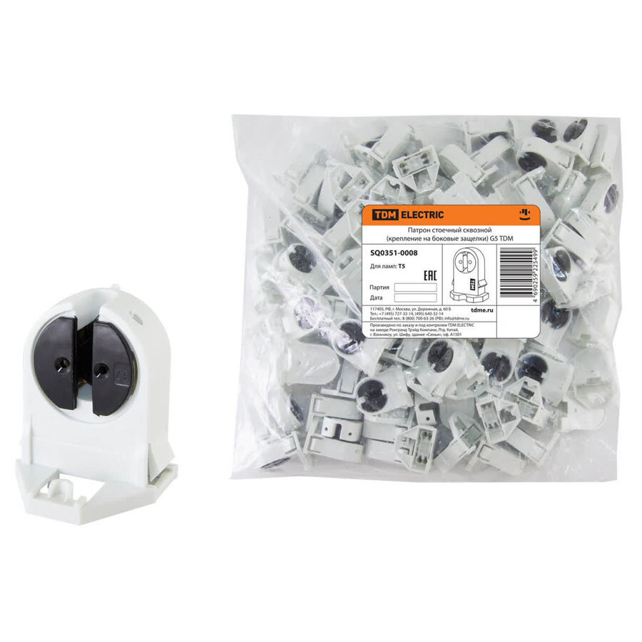 Патрон стоечный сквозной (крепление на боковые защелки) G5 TDM {SQ0351-0008}