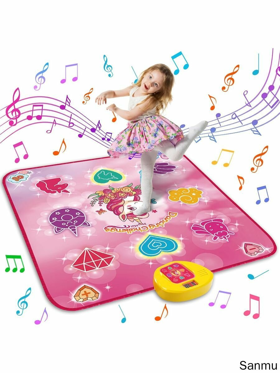 Музыкальный танцевальный коврик с Bluetooth для детей