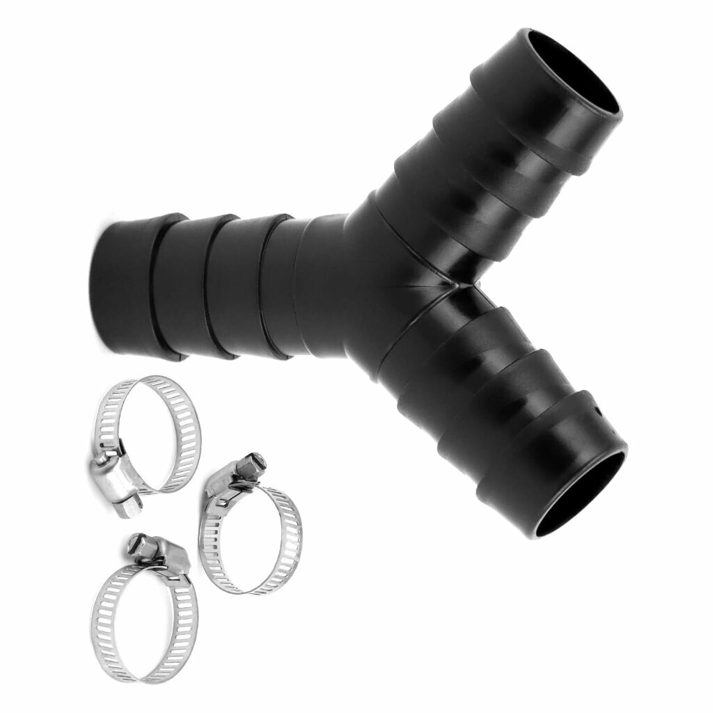 Y-образный соединитель шланга двойной тройник сливной трубы стиральной машины Y-образное стыковое соединение для стиральной машины посудомоечной машины-черный