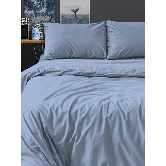 Двуспальный комплект постельного белья Uniqcute 2,0 220 Поплин, наволочки 50х70 Деним