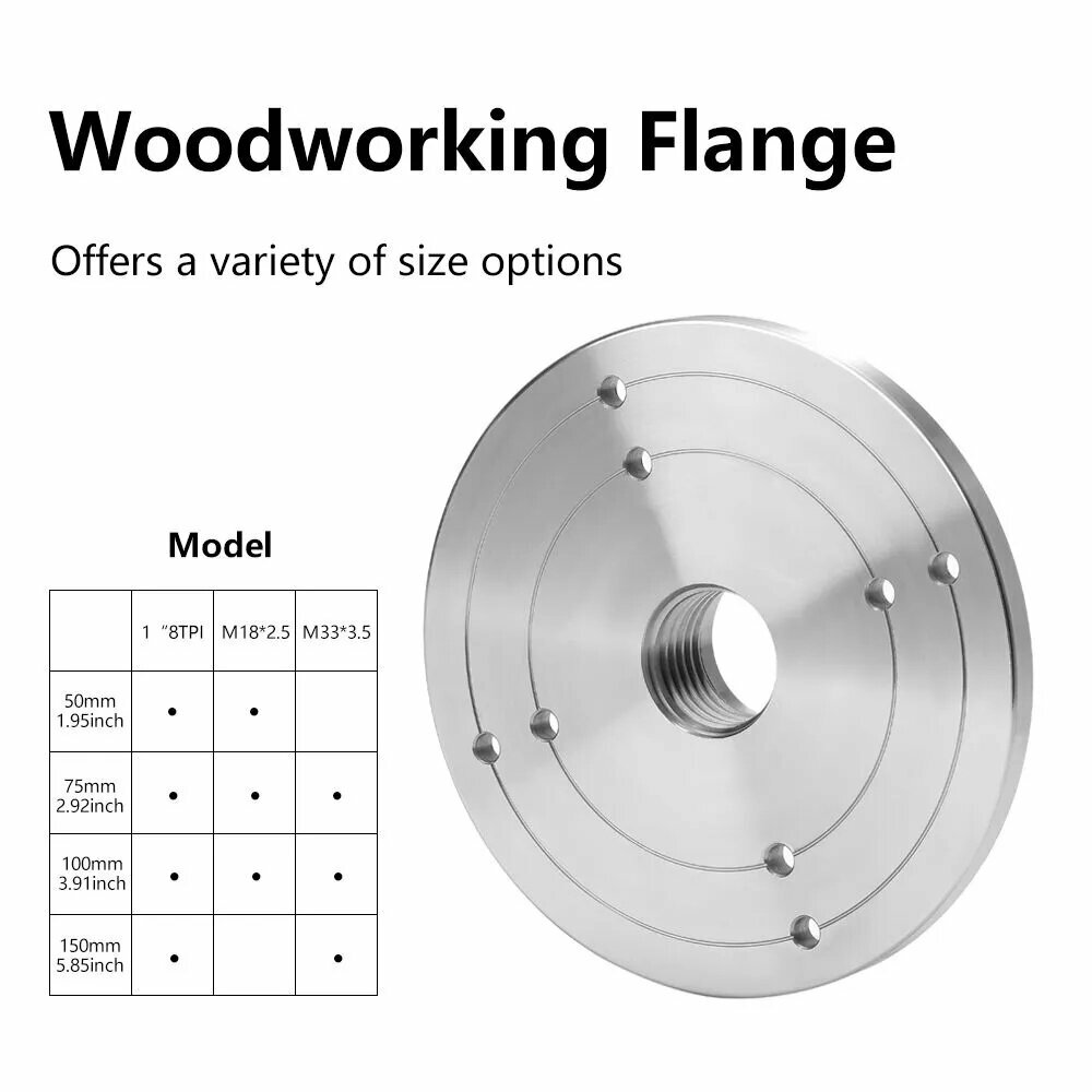 Токарный патрон, 150 мм M33*3.5mm, для токарного станка по дереву