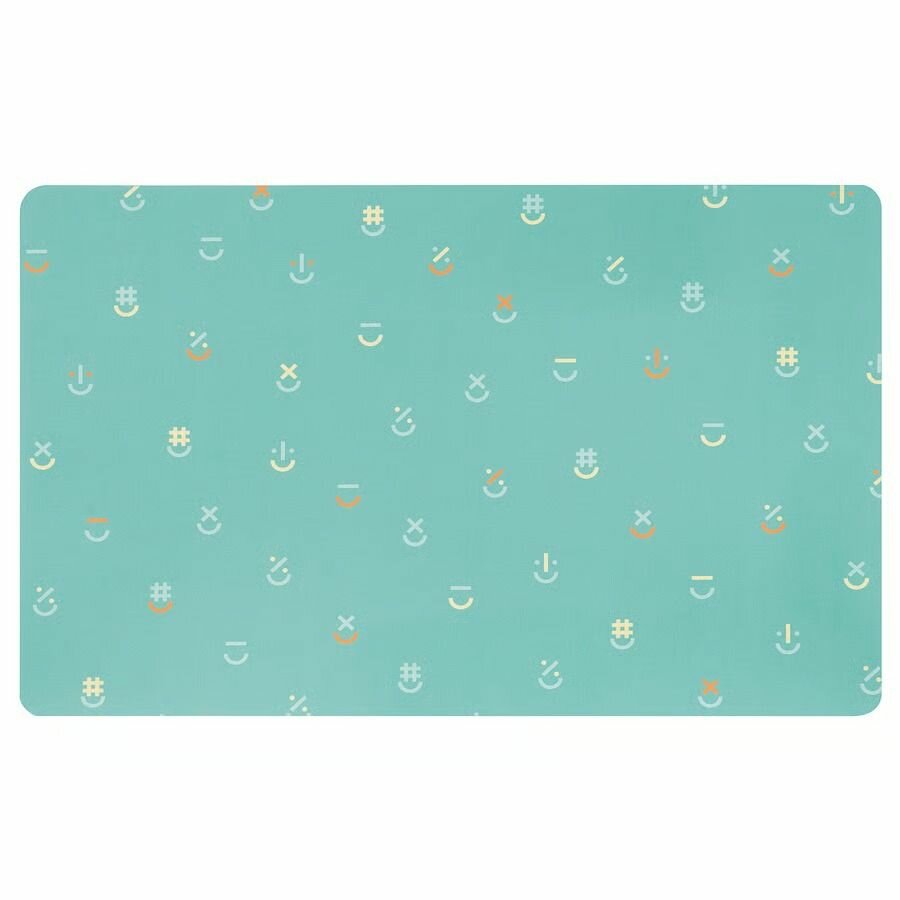 BONSYRSA Подкладка на стол икеа, бирюзовый 60х37 см (70561907)