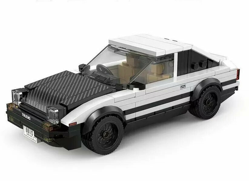 Конструктор AE86 Тойота, initial d, POWERBLOCK - автомобиль плюс контейнер, HAPPY BUILD- PB8810, модель racing спорткар, конструктор для мальчиков