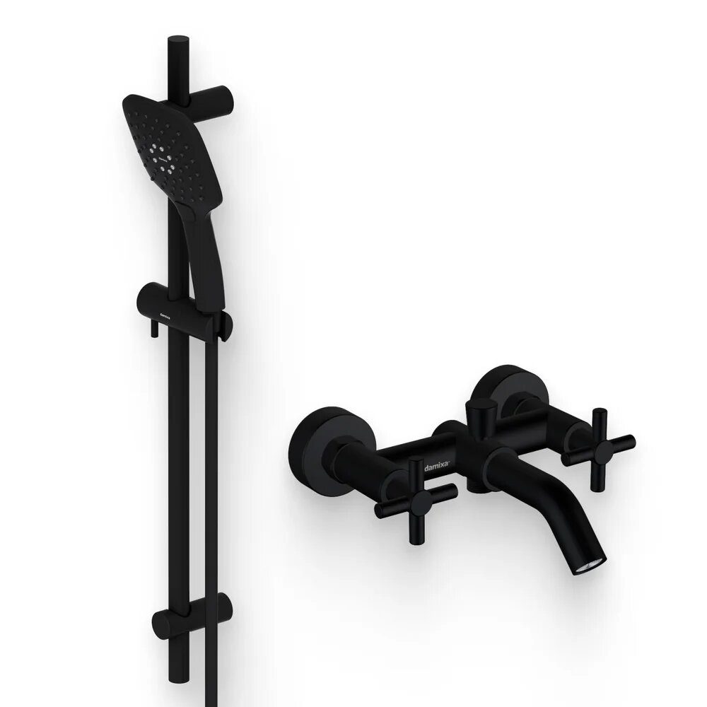 Душевой комплект Смеситель Damixa RedBlu Neo Classic 241000000 / Гарнитур Galaxy