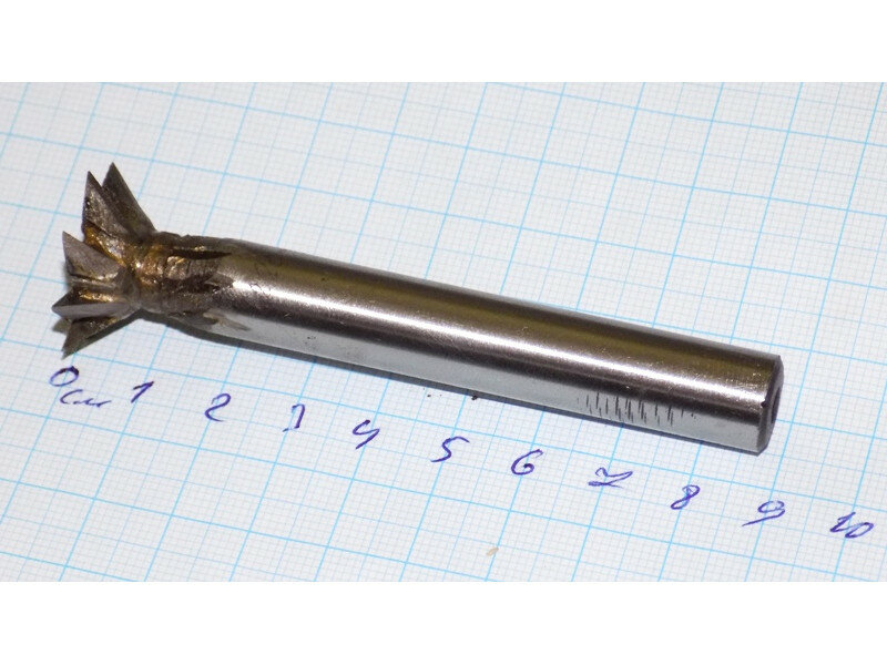 Фреза ласточкин хвост 25х6 мм 45° оснащенная пластинами Т15К6 с ц/х 12 мм