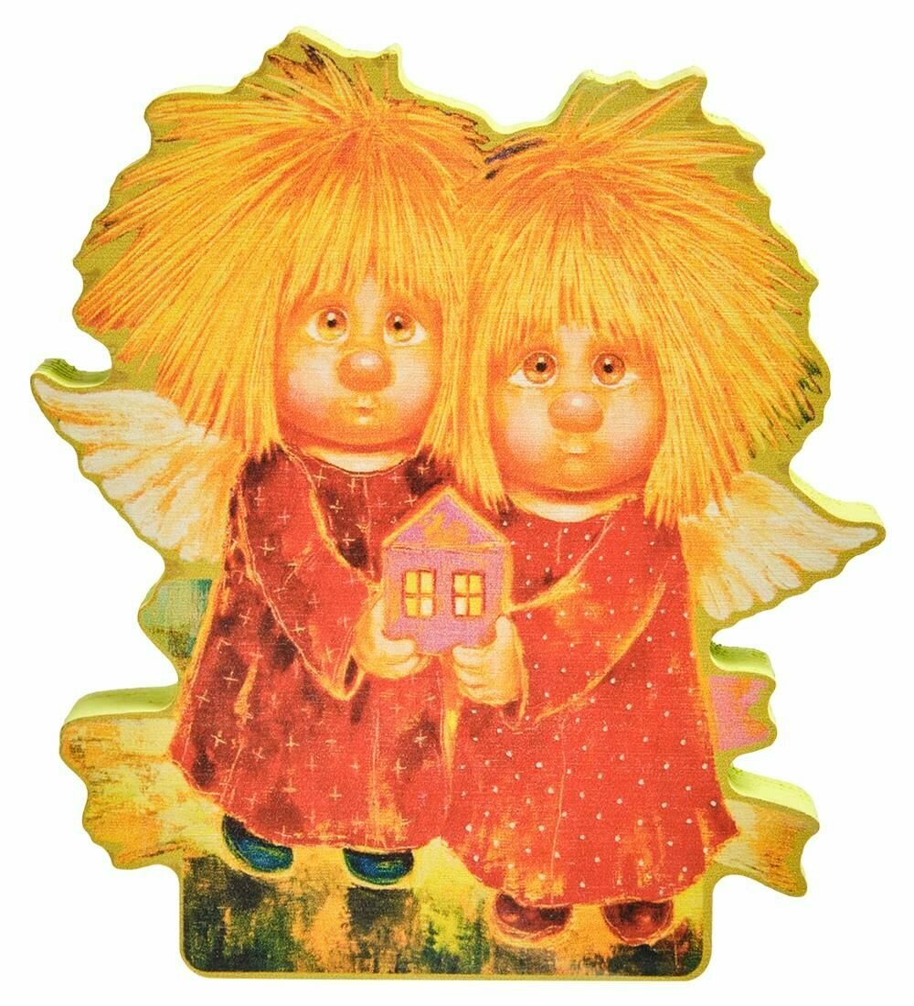 Панно из дерева Ангелы домашнего очага A2174186