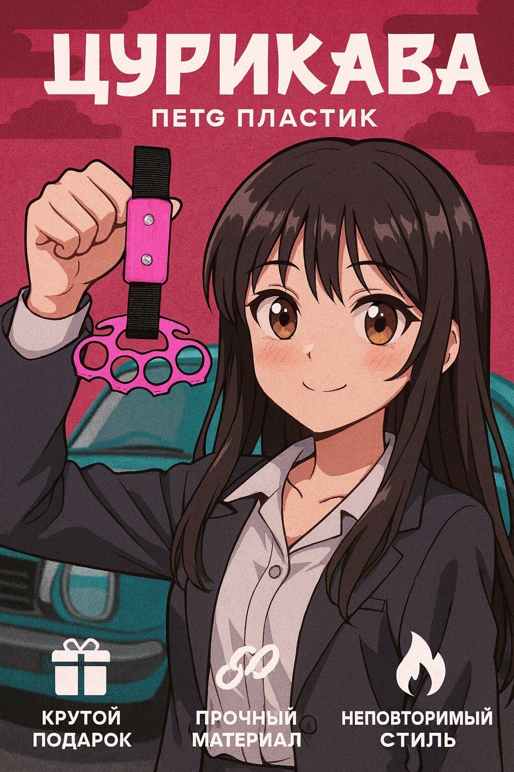 Цурикава Фигурка Кастет "розовый"