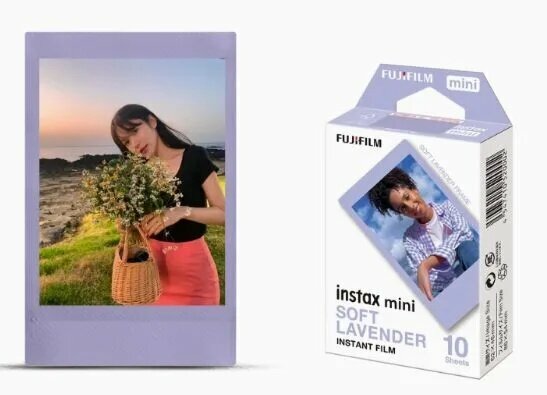Картридж Fujifilm Instax Mini Soft Lavender 10 кадров, Подходит для Mini 12 11 8 9 7 s 25 26 70 90 EVO LINK SE мгновенных камер SP - 1 SP - 2
