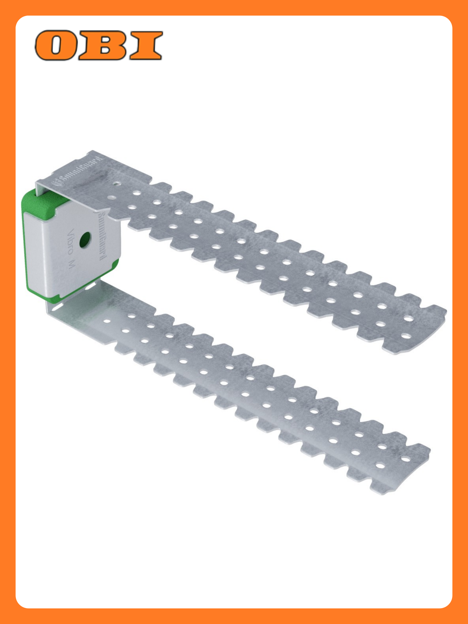 Виброизоляционное крепление SoundGuard Vibro М, для потолка и стен