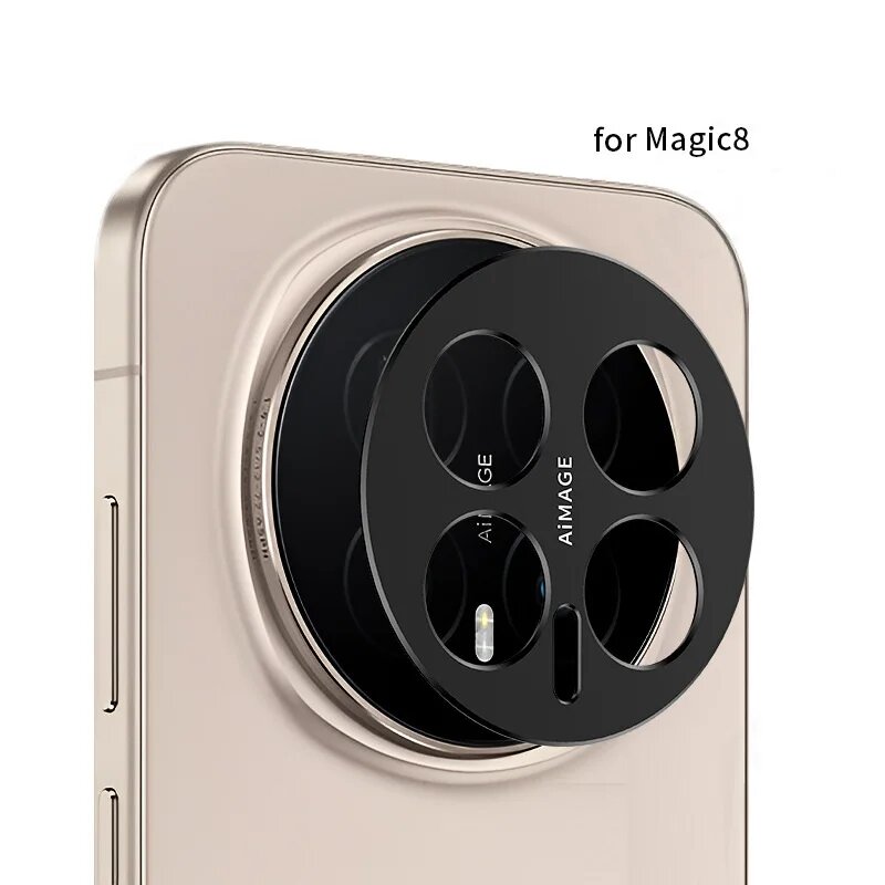 Для Honor Magic 8 Pro, рамка для камеры, металлическая рамка с защитой от царапин, полая пленка, супертонкая защитная крышка для объектива, наклейка