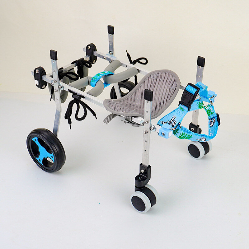 Инвалидная коляска для пожилых собак, универсальное транспортное средство для кошек и собак, четырехколесная, легкая, помощь в передвижении для инвалидов задних конечностей