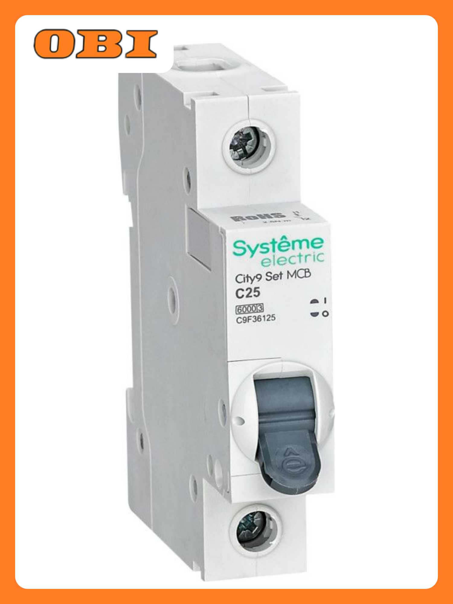 Выключатель автоматический 1п City9 Set (АВ) C 25А 6кА 230В SE C9F36125