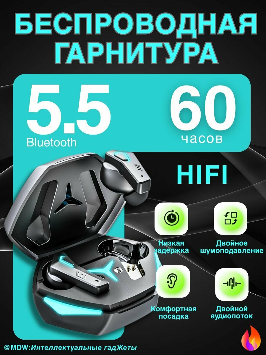 Наушники беспроводные с микрофоном, USB Type-C, голубой, черный матовый голубой черный матовый