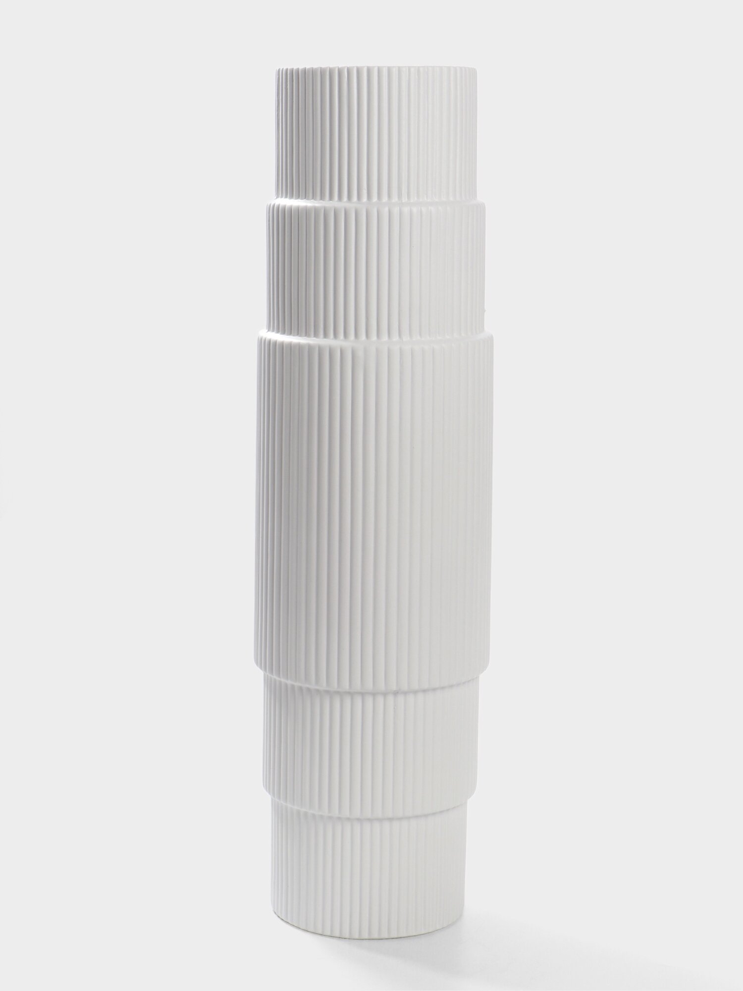 Ваза для цветов напольная «Идальго», 58×13 см, керамика, белая