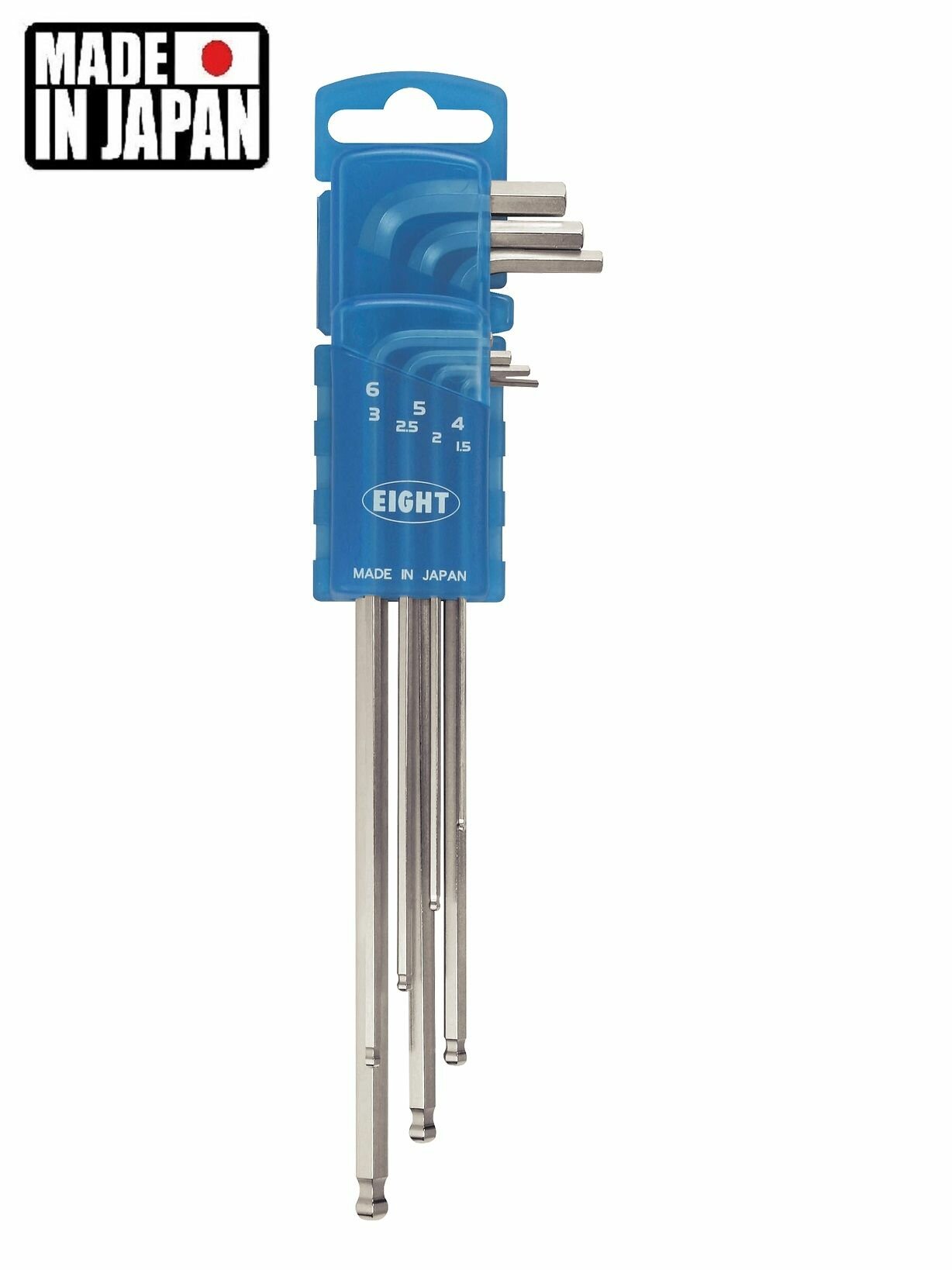 Сделано в Японии набор профессиональных шестигранных ключей с шарообразной головкой EIGHT BHS-7D