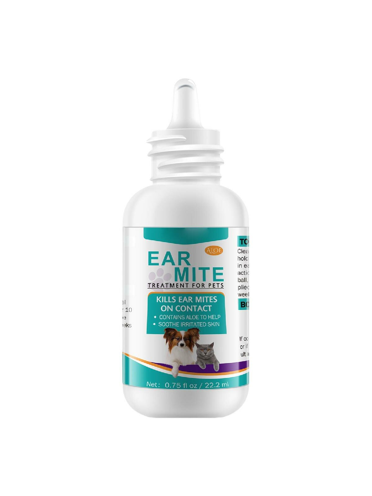 1 флакон жидкости для полоскания ушей для собак и кошек, средство для чистки ушей