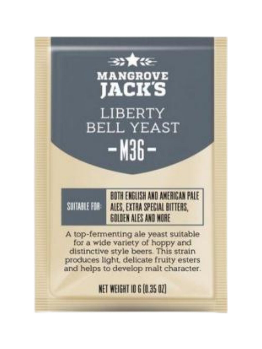 Дрожжи пивные "Mangrove JACK*S" Liberty Bell Ale M36, 10 грамм
