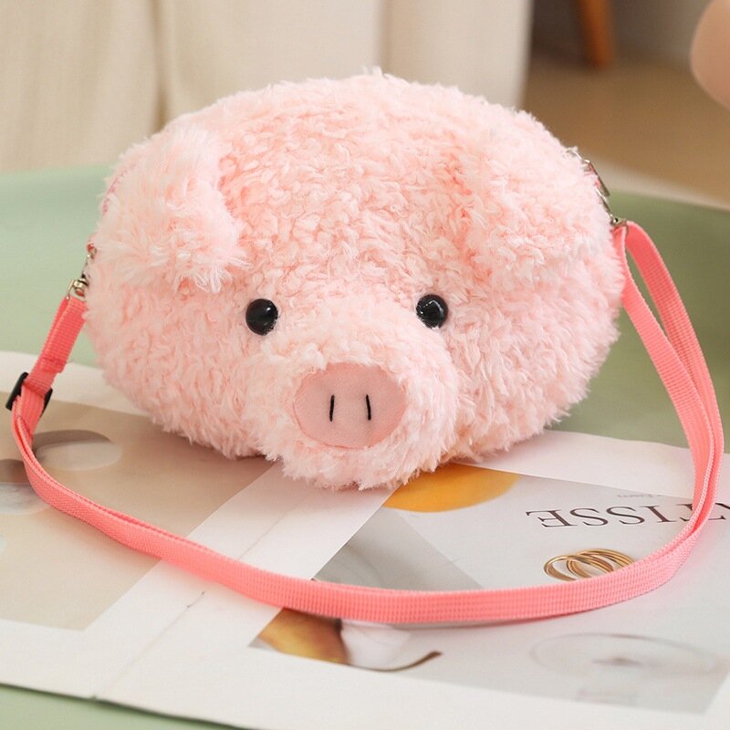 Мягкий рюкзак Jellycat Pink Pig с милой мультяшной свинкой для девочек, размер 20 см x 15 см