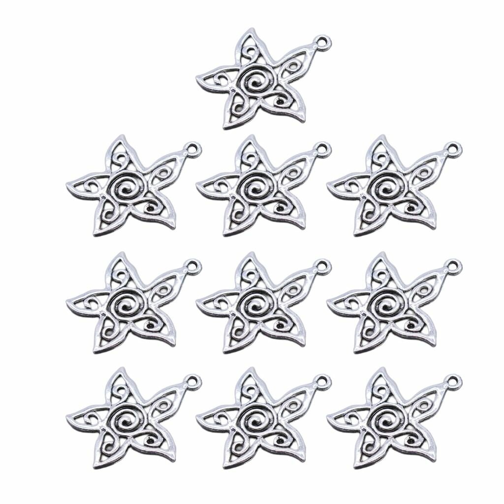 Ажурный кулон "Спиральный цветок"