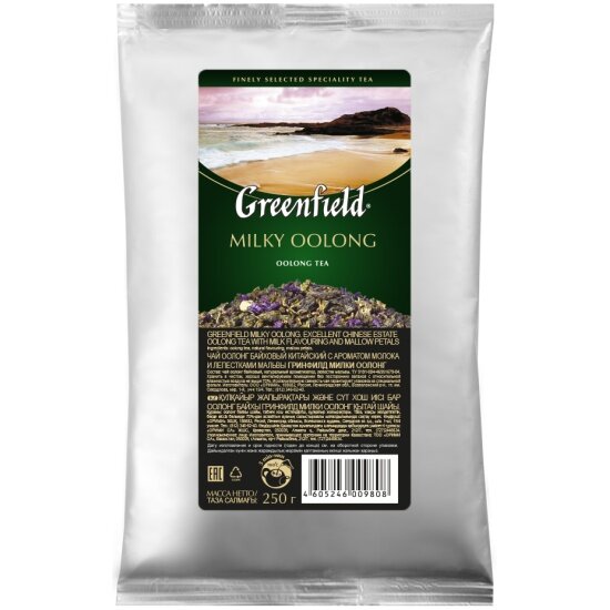 Чай Greenfield Milky Oolong, листовой зеленый 250 г, промышленная упаковка