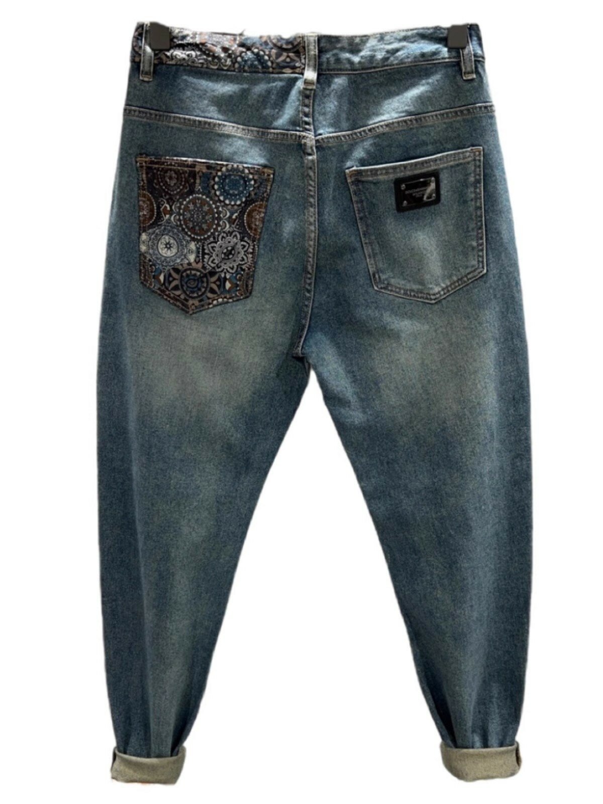 Тренд RONG CH Мужские Джинсы Конусообразные Потертые Осень Новые Свободные Стрейт Деним, Размер_32