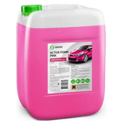Автошампунь для бесконтактной мойки 23 5 кг GRASS Active Foam Pink 110507