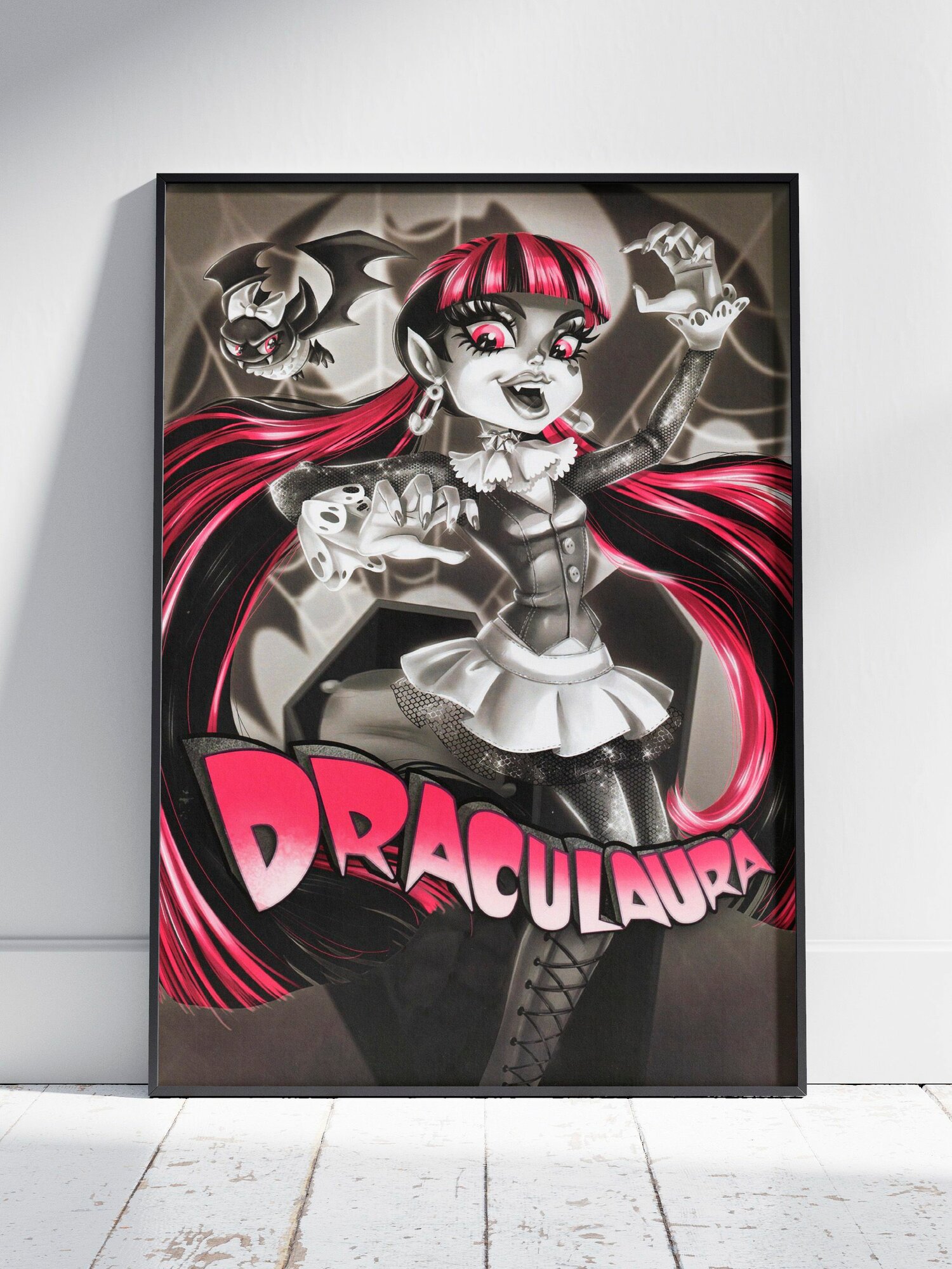 Плакат на стену для интерьера Monster High (Дракулаура 6) - Постер по куклам и моде формата A4 (21x30 см)