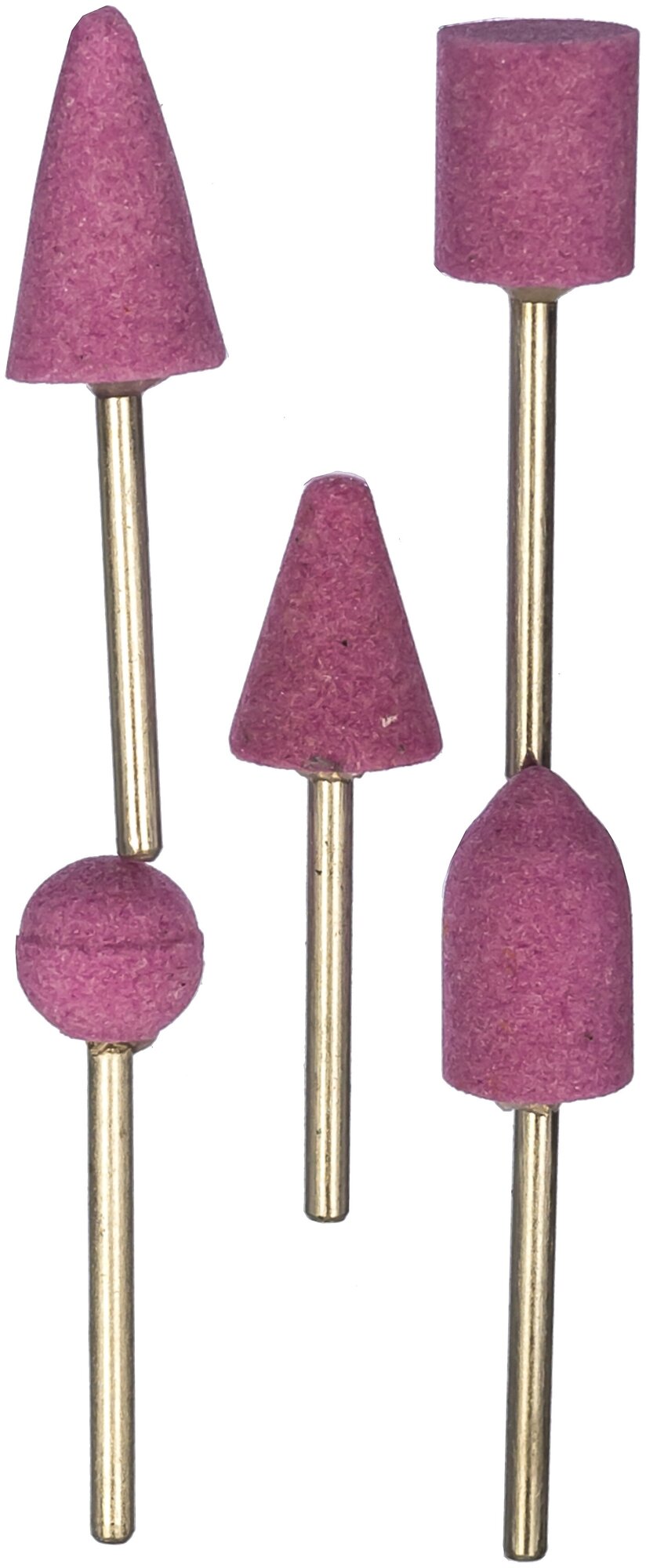 Шарошки абразивные для фигурных отверстий по металлу 5 шт. FIT 36468