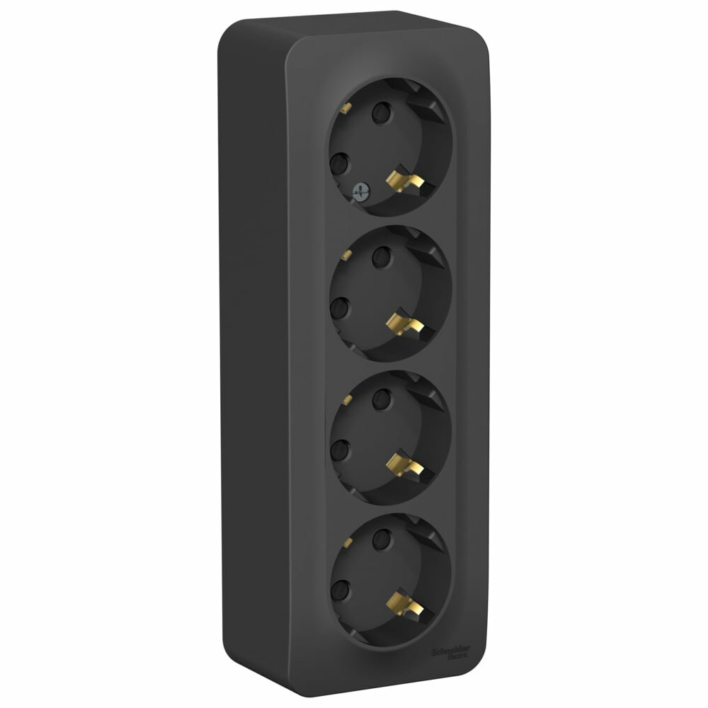 Четырехместная розетка Systeme Electric BLANCA