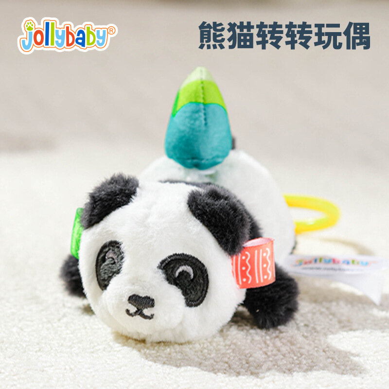 Jollybaby Новорожденный Младенец Раннее Обучение Обучающая Успокаивающая Плюшевая Игрушка Животное Вращающаяся Игрушка для Младенцев